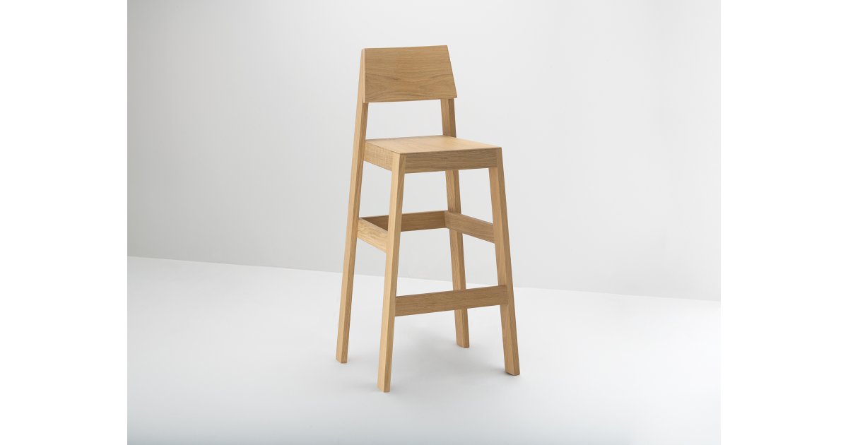 Chaise haute en bois de chêne design made in France - Pilpil